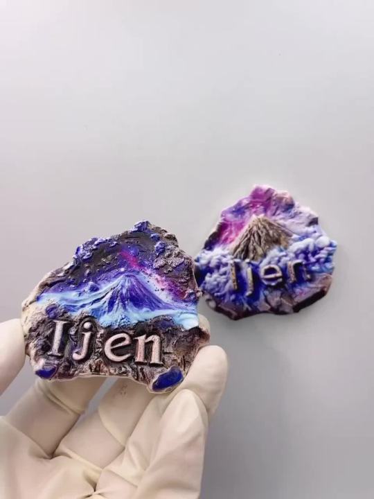 [Magnet] Indonesia Ijen Izhen Volcano Refrigerator Magnetic Paste ...