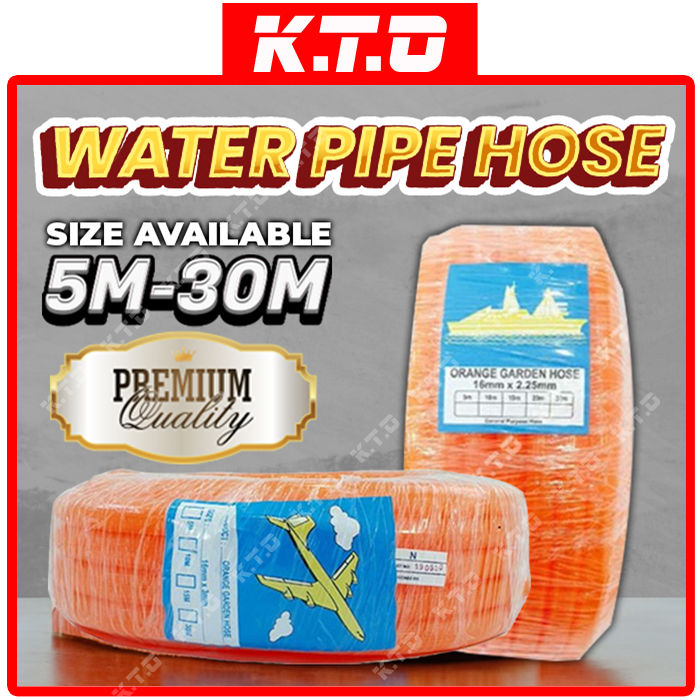 5M / 10M / 15M / 20M / 30M Garden Orange Hose 2.25MM - 3MM Thickness PVC Water Pipe Hose / Hos ...