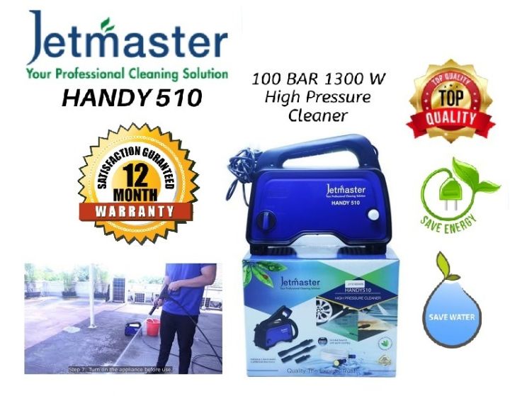 Jetmaster Handy 1.4kW 100Bar Universal Motor Pressure Cleaner | Lazada