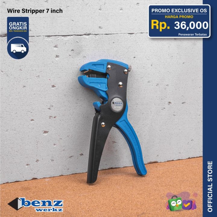 Tang Kupas Kabel Otomatis 7 inch / Wire Stripper Plastic Benz Werkz ...