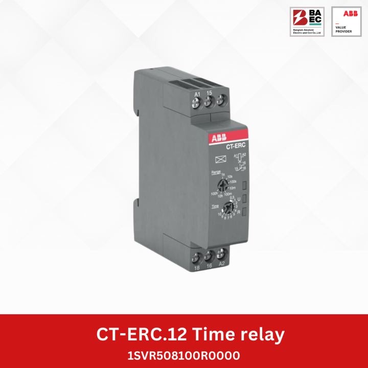 ABB ตัวตั้งเวลาอิเลคทรอนิคส์ CT-ERC.12 Electronic timers | Lazada.co.th