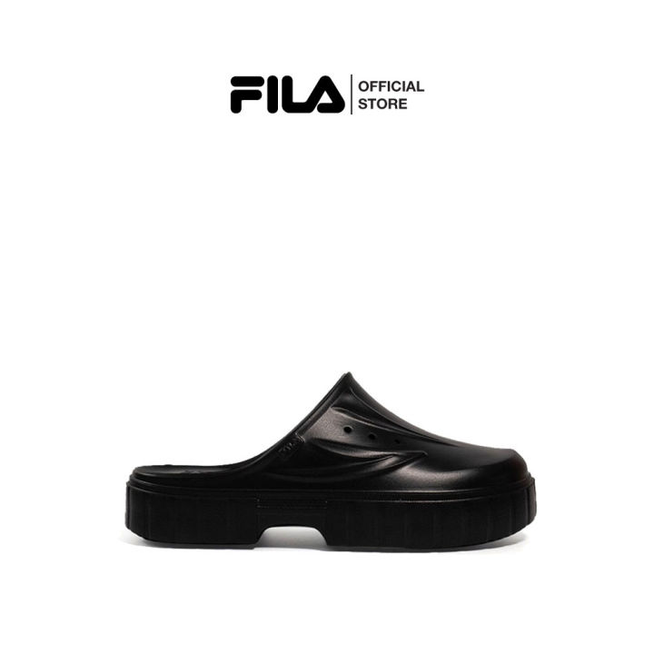 FILA รองเท้าแตะผู้ใหญ่ Sand Blast Clog รุ่น 1SM01984F - BLACK | Lazada ...