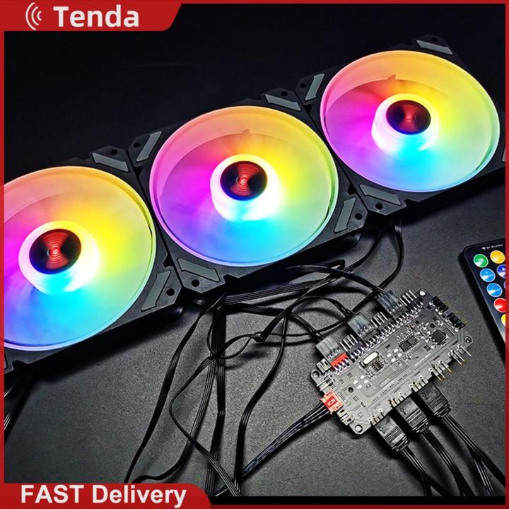 COOLMOON CPU Cooler ARGB 4 Pin Radiator Quiet PC Computer Case Cooling ...