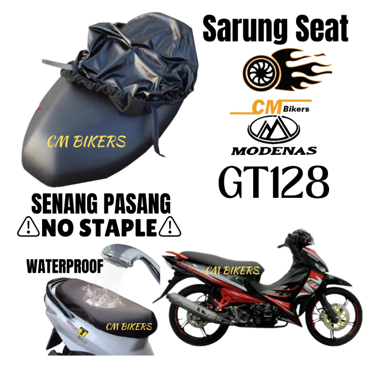 MODENAS GT128 Seat Sarung Getah Motor / Seat Cover Rubber Kusyen Belt ...