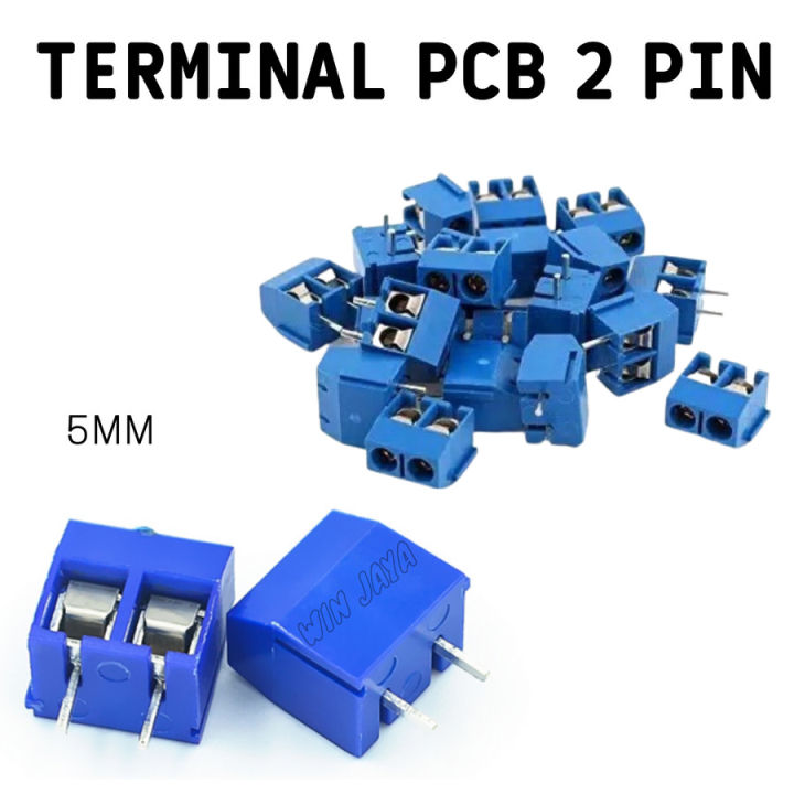 TERMINAL PCB BLOCK SCREW 2 PIN TERMINAL KONEKTOR KF30 5mm - BIRU ...