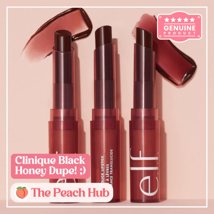 Clinique Black Honey Dupe Elf Cosmetics Sheer Slick Lipstick In Black