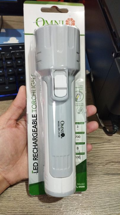 Omni LED Rechargeable Emergency Light Flashlight Torchlight RFL9128 | Lazada PH