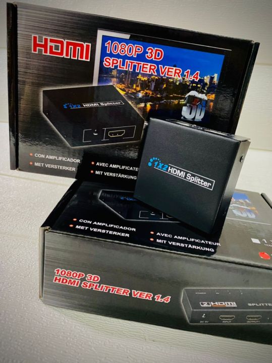 HDMI SPLITTER FULL HD 1080P 【1 to 2 】ASTRO/PC/DECORDER 1 IN 2 OUT TV ...
