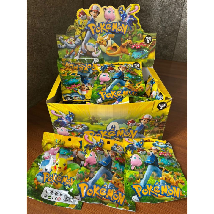 Mainan Pokemon Figurin Blind Box Pokeball Figurine 7cm + Kartu Pokemon ...