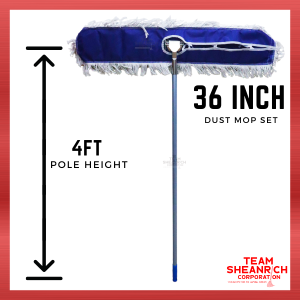 Dust Mop/ Lobby Mop Complete Set & Refill 24'' & 36'' | Lazada PH