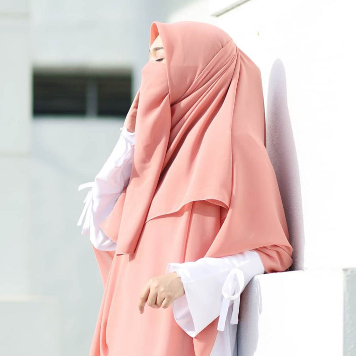 CADAR TALI 2 LAYER Tanpa Jahitan di Bawah Mata ⭐ Niqab Tali Purdah Niqob ZALAIVA | Lazada Indonesia