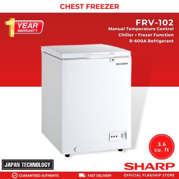 Sharp FRV-102 3.6 cuft Chest Freezer | Lazada PH