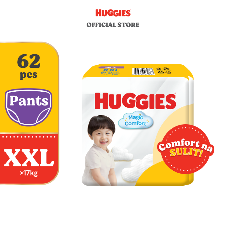 Huggies Magic Comfort Pants XXL - 31 pcs x 2 packs (62 pcs) | Lazada PH
