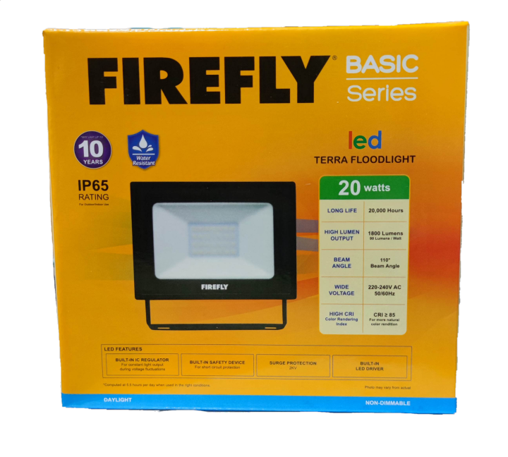 cod 20W LED Floodlight 220V Daylight ( Firefly) Flood Light | Lazada PH