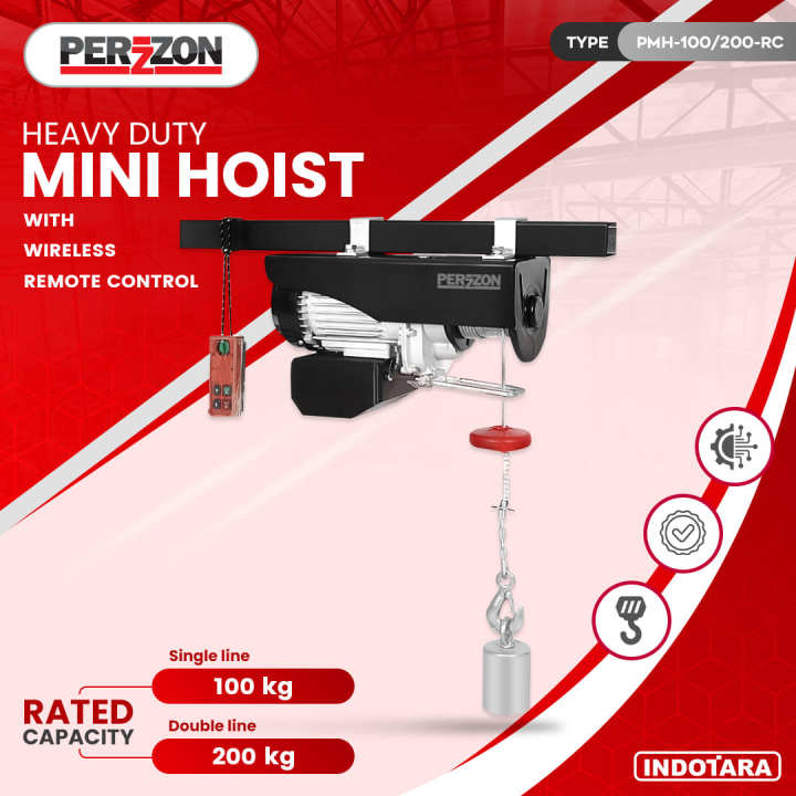 Mini Electric Hoist With Wireless Remote Control / Perzzon Mini Hoist ...