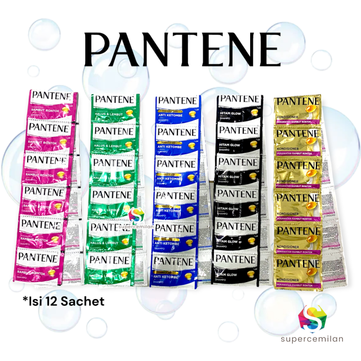 PANTENE Shampoo & Kondisioner Sachet Renceng (isi 12 pcs) | Lazada ...