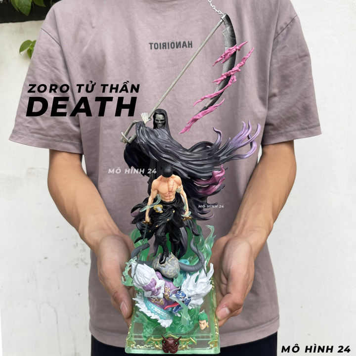 [TẶNG ĐÈN LED] Mô hình zoro tử thần Death Roronoa zoro gặp thần chết ...
