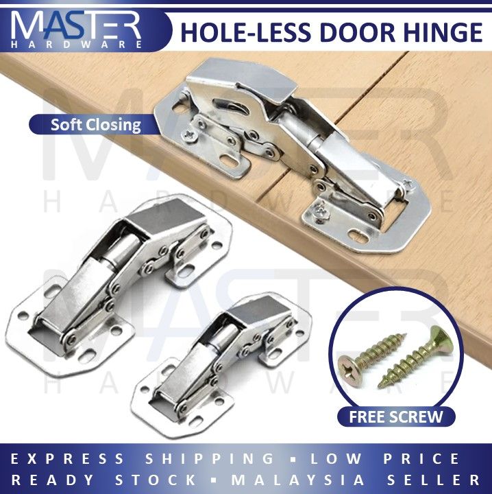 90 Degree Hinge Non-porous Hinge Tanpa Lubang Engsel Pintu Kabinet ...