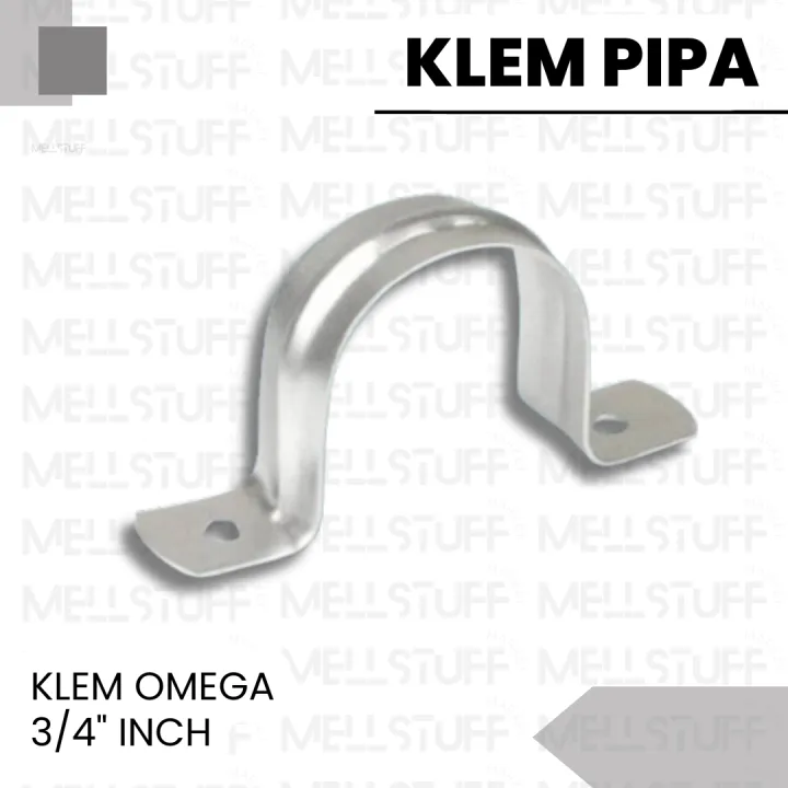 Klem Pipa Ukuran 3/4" Inch Klem Omega / Klem Plat Besi Seng | Lazada ...