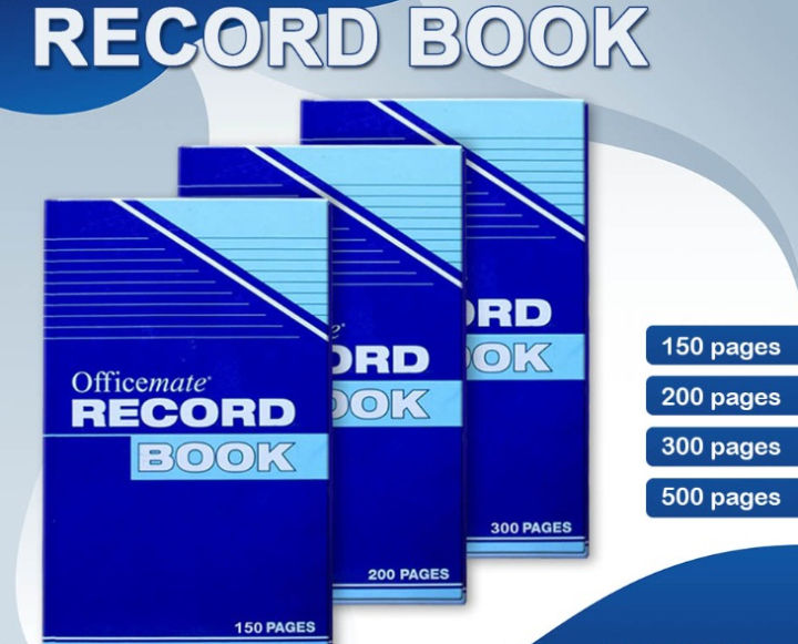 Hard Bound Record Book Big Sizes 150 200 300 500 pages | Lazada PH