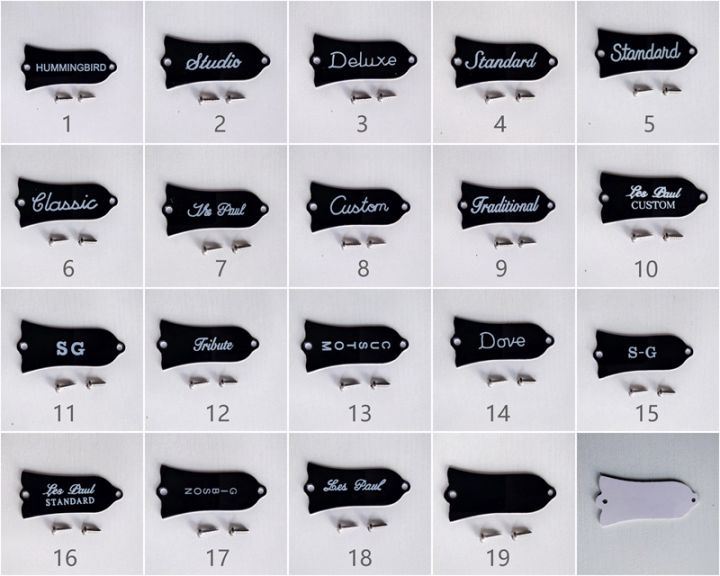 Truss Rod Cover Plate Bell Shape 2 Holes for Gibson Electric Guitar ...