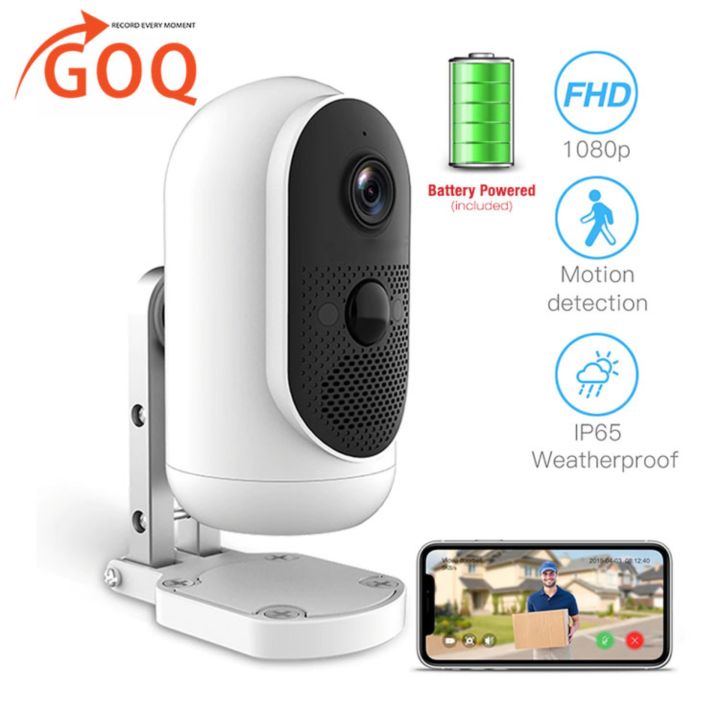 GOQ Eken Argus Battery Powered WiFi CCTV IP Security Camera ...