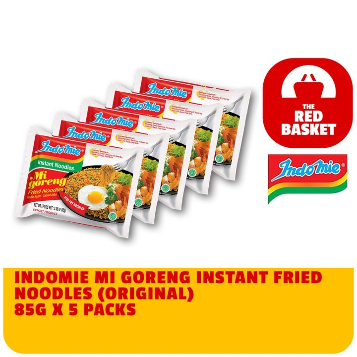 INDOMIE MI GORENG INSTANT FRIED NOODLES (ORIGINAL) 85G X 5PACKS / | Lazada PH