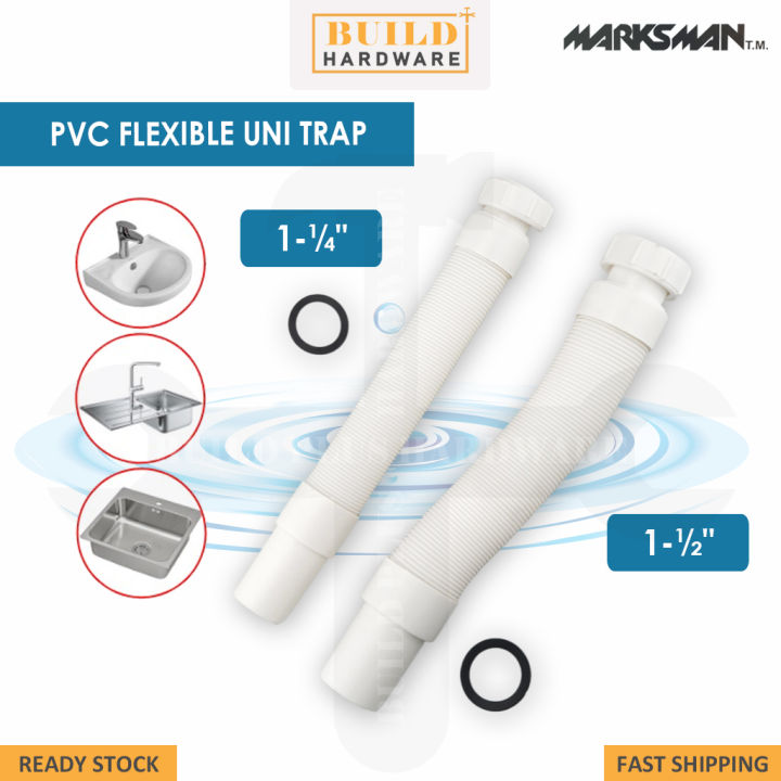 MARKSMAN Flexible Pipe PVC Uni Trap ( 1-1/4'',1-1/2'' ) 灵活性出水軟管 Kitchen ...