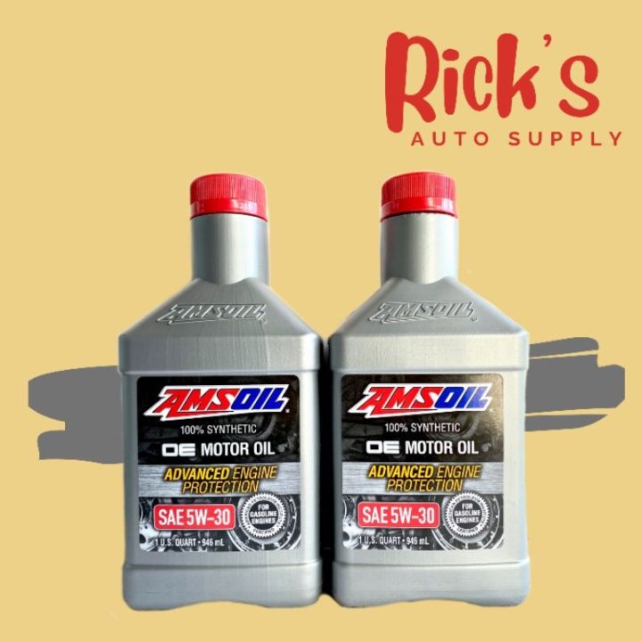 AMSOIL Fully Synthetic Oil SAE 5W-30 for Gasoline Engines 946mL | Lazada PH