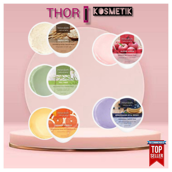 WARDAH Nature Daily Capsule Mask / Krim Masker Wajah 10ml | Lazada ...