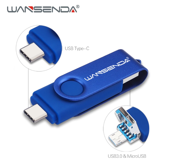 OTG USB Flash Drive 512GB 1000GB Type C/Micro USB Memory Stick USB3.0 ...