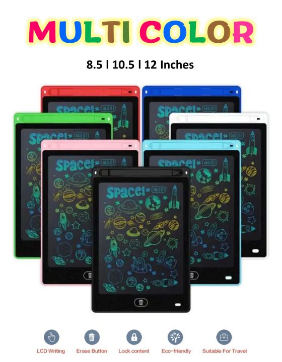 💖 NO MIN ORDER 12" Inch MULTI COLOR LCD Writing Tablet l Drawing Pad l ...