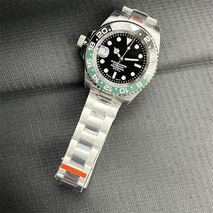 41MM C3 Strong Green Luminous Mechanical Watch NH35A Movement Stainless ...
