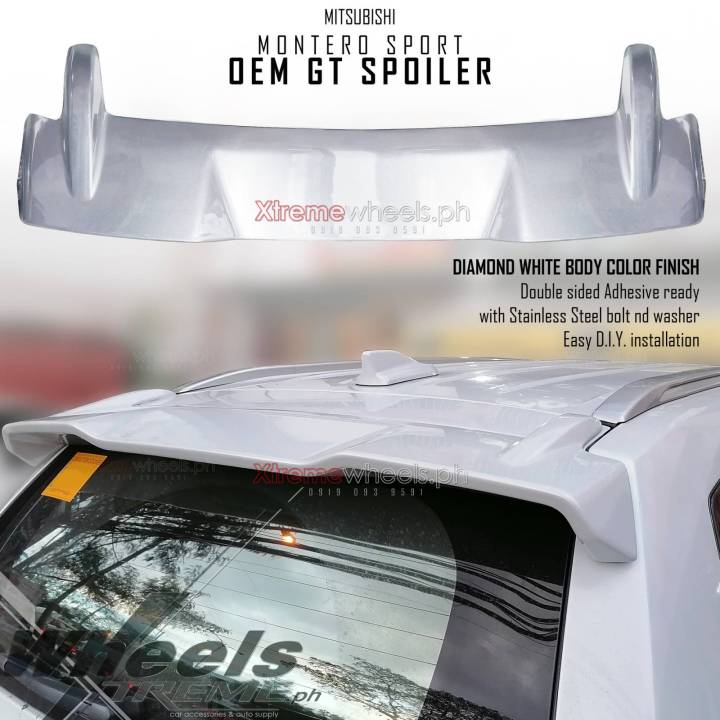 Montero Sport 2020-2024 Diamond White color Rear Spoiler Oem Thailand ...