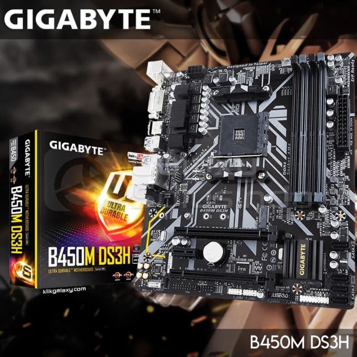 Gigabyte B450M DS3H (AMD AM4, B450, DDR4) Motherboard | Lazada Indonesia
