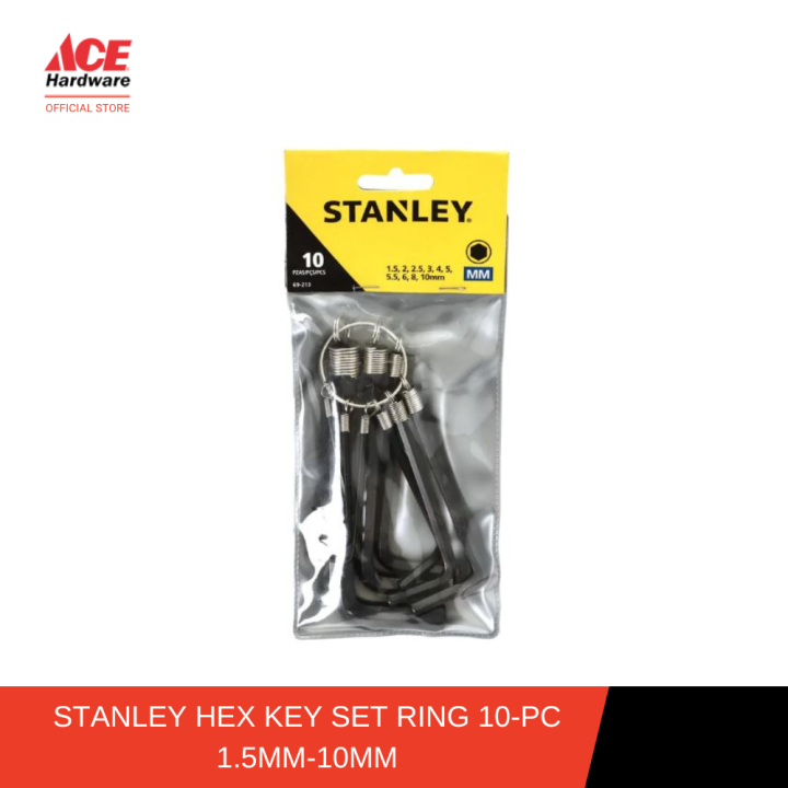 STANLEY Hex Key Ring Type Set - 10pcs. (ST69213) | Lazada PH