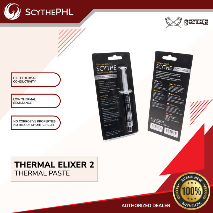 Scythe Thermal Elixer 2 (SCTE-2000) CPU Thermal Paste, 5g Tube | Lazada PH