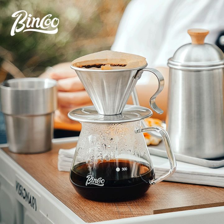 Bincoo กาแฟกรองกลางแจ้งถ้วยกรองกาแฟมือต้มหม้อกาแฟชุด | Lazada.co.th
