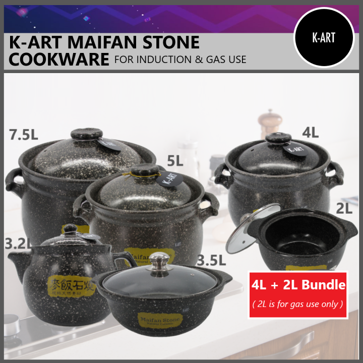 K-ART MAIFAN STONE CERAMIC COOKWARE for Induction and Gas Use | Lazada Singapore