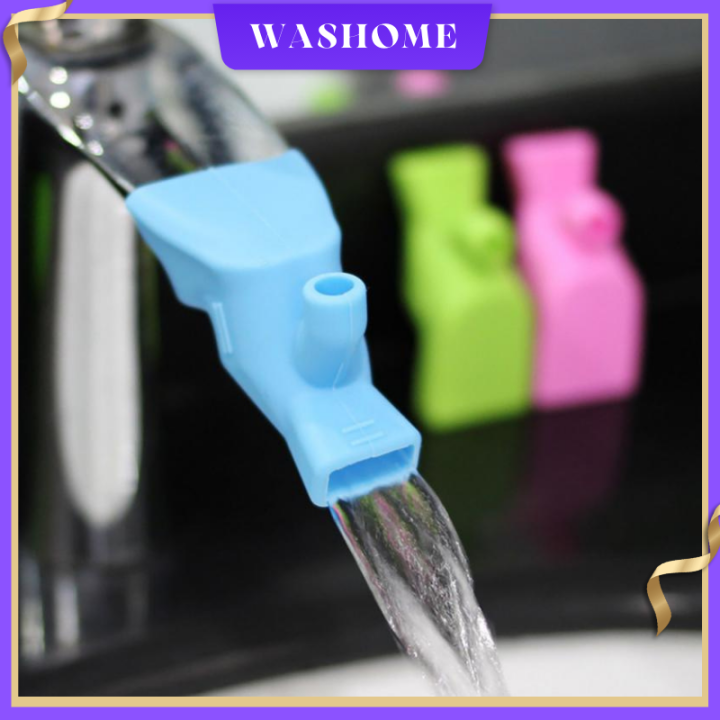 WASHOME High Elastic Silicone Water Tap Extension Sink Children Washing ...