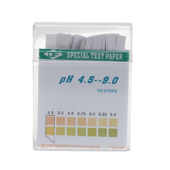 100 Strip 4.5-9 PH Alkaline Acid Indicator Paper Water Saliva Litmus ...