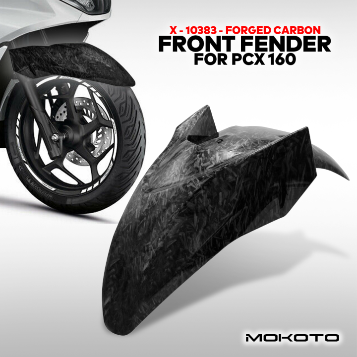 MOKOTO PCX 160 FRONT FENDER CARBON X-10382 / FORGED CARBON X-10383 ...