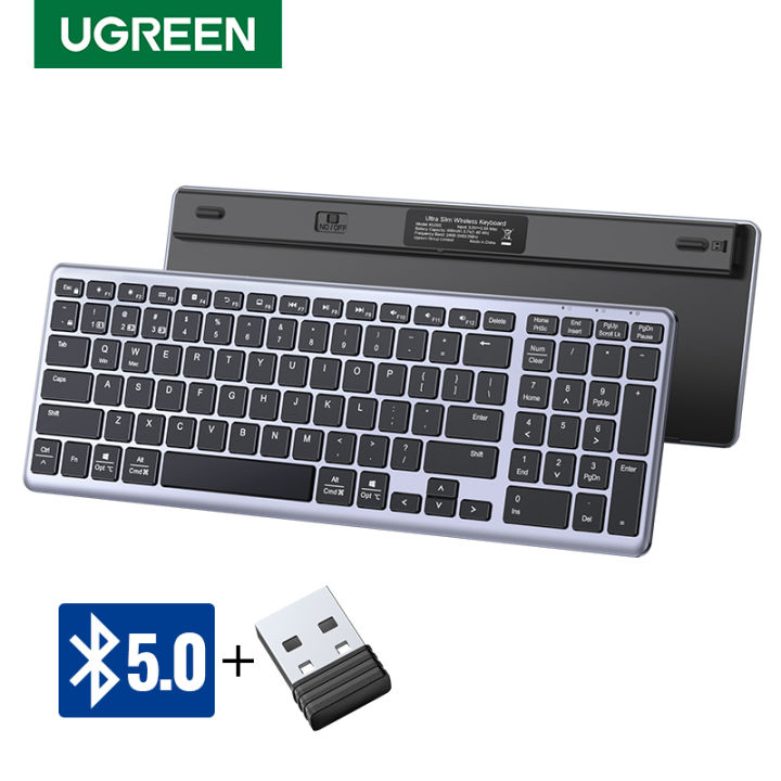 UGREEN 99-Key Bluetooth 2.4G Wireless Keyboard Metal Shell Compatible ...