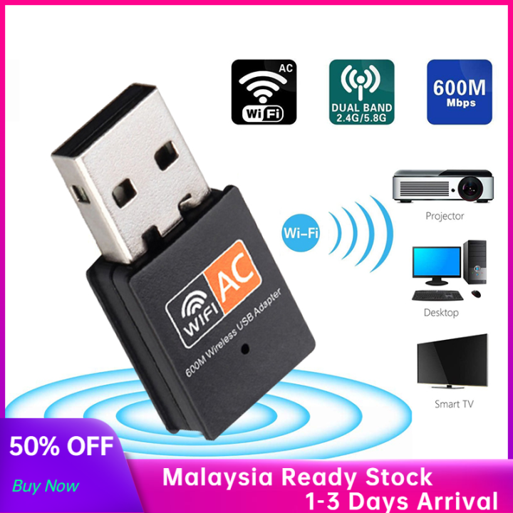 Wireless Network Card Wifi Receiver 150Mbps / 600Mbps USB Adapter WiFi ...
