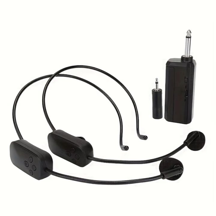 Long Range Wireless Microphone 2.4G Mic System Mic Head Handheld 2 in 1 ...