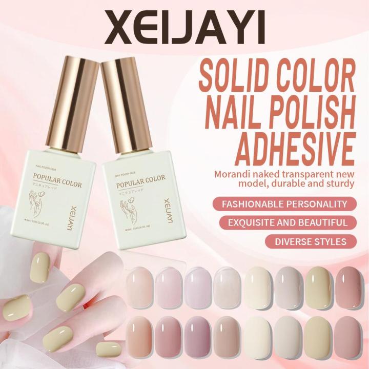 XEIJAYI Nail Gel Nude White UV Gel Base Top Coat Gel Polish Pink Jelly ...