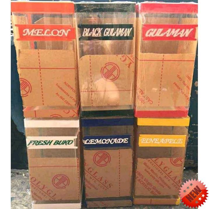 Acrylic palamigan container Juice container with free sandok 8L 10L 12L ...