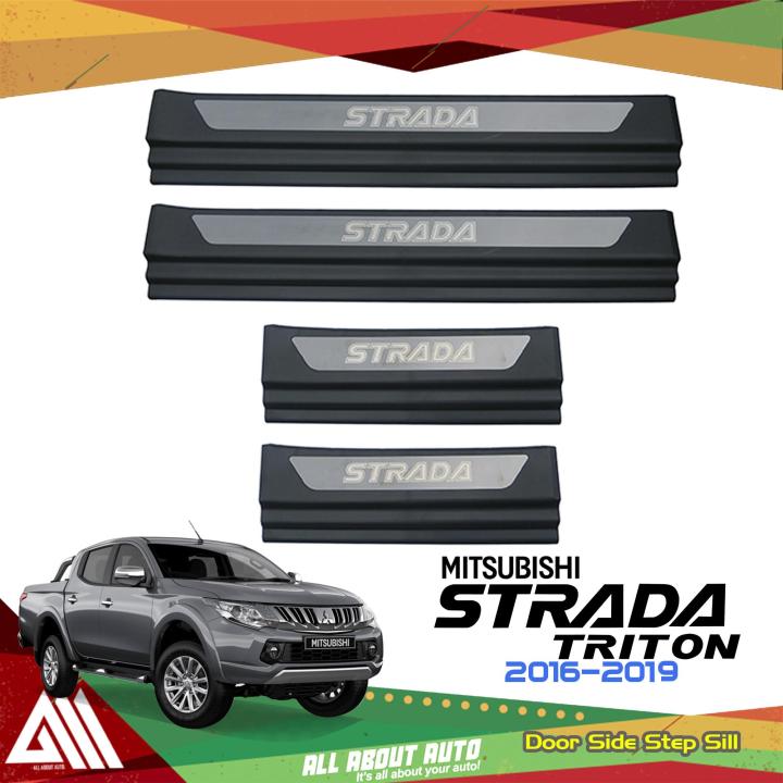 Mitsubishi Strada Triton 2016-2019 Door Side Step Sill / Scuff Plate ...
