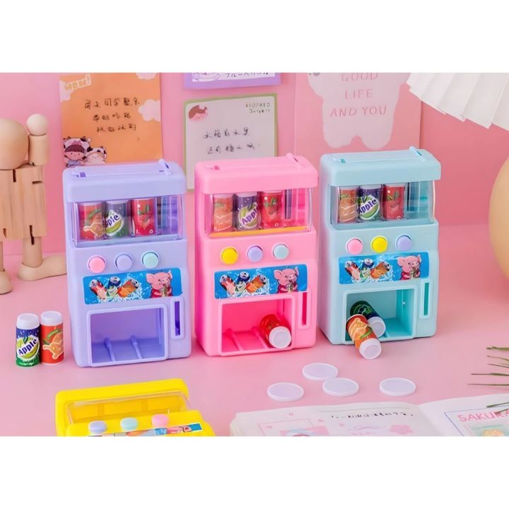 MAINAN ANAK MESIN MINUMAN SODA OTOMATIS/ MINI VENDING MACHINE MAINAN ...