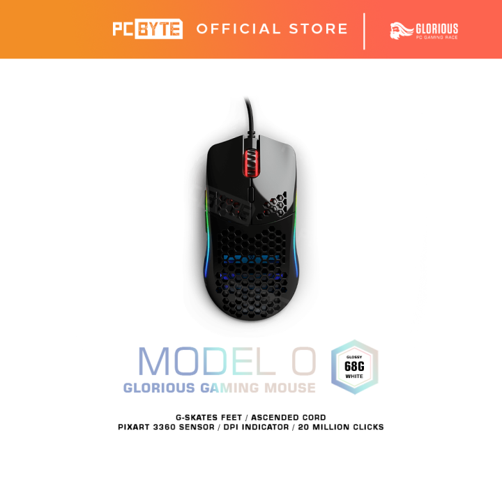 GLORIOUS MODEL O (GLOSSY BLACK) LIGHTWEIGHT GAMING MOUSE | Lazada